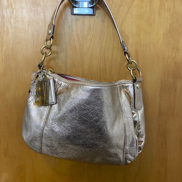Coach | Bags | Coach Metallic Gold Poppy Bag | Poshmark